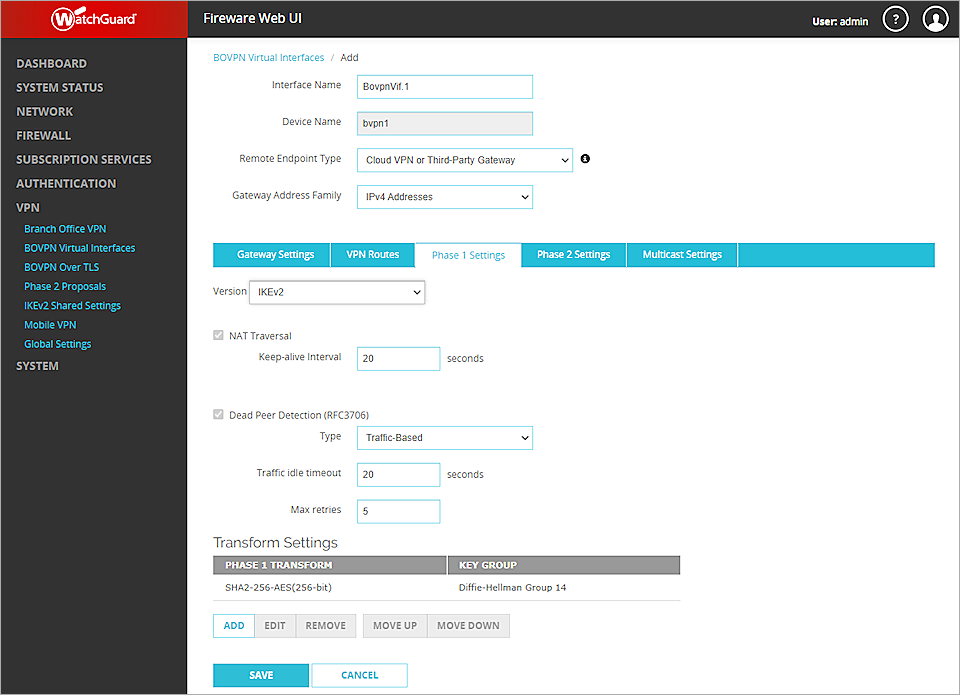 Cisco ISR and WatchGuard Firebox BOVPN Virtual Interface Integration Guide